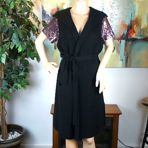 Kinross | Jackets & Coats | Kinross Cashmere Wool Hooded Sweater Vest ...